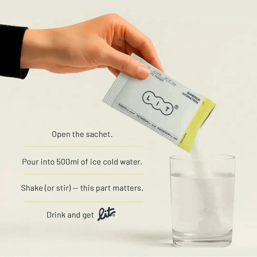 LIT | Superior Hydration. Essential electrolytes, no sugar.